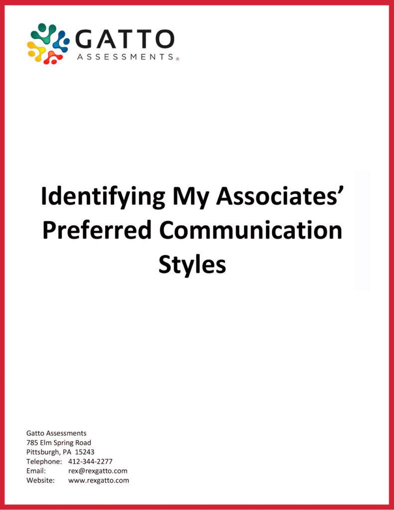 Identifying Your Associates' Communication Styles - Gatto Associates, LLC
